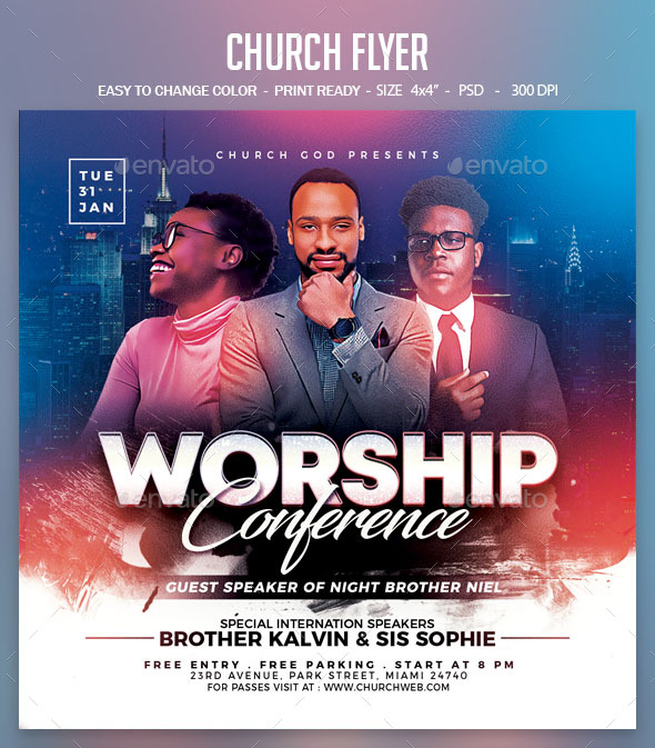 Free Church Flyer Template Collection